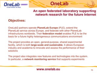 Jacques Magen - Future Internet Research and Experimentation (FIRE): Successful Experiments ...