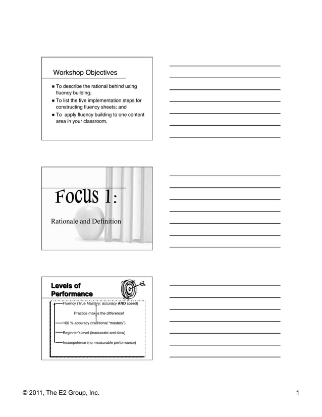 01 fluency handout | PDF
