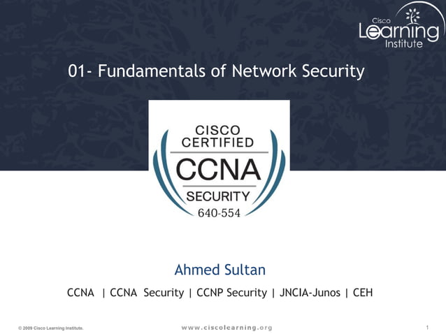 CCNA Security 02- fundamentals of network security | PPT | Internet ...