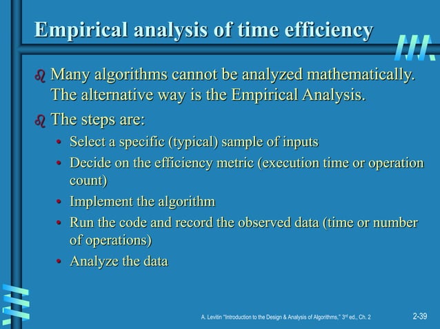01 Fundamentals Of The Analysis Of Algorithm Efficiencypptx 