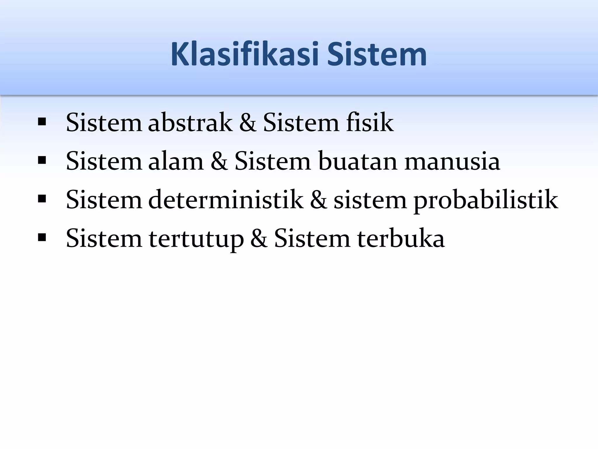 Gambaran Umum Sistem Informasi | PPTX
