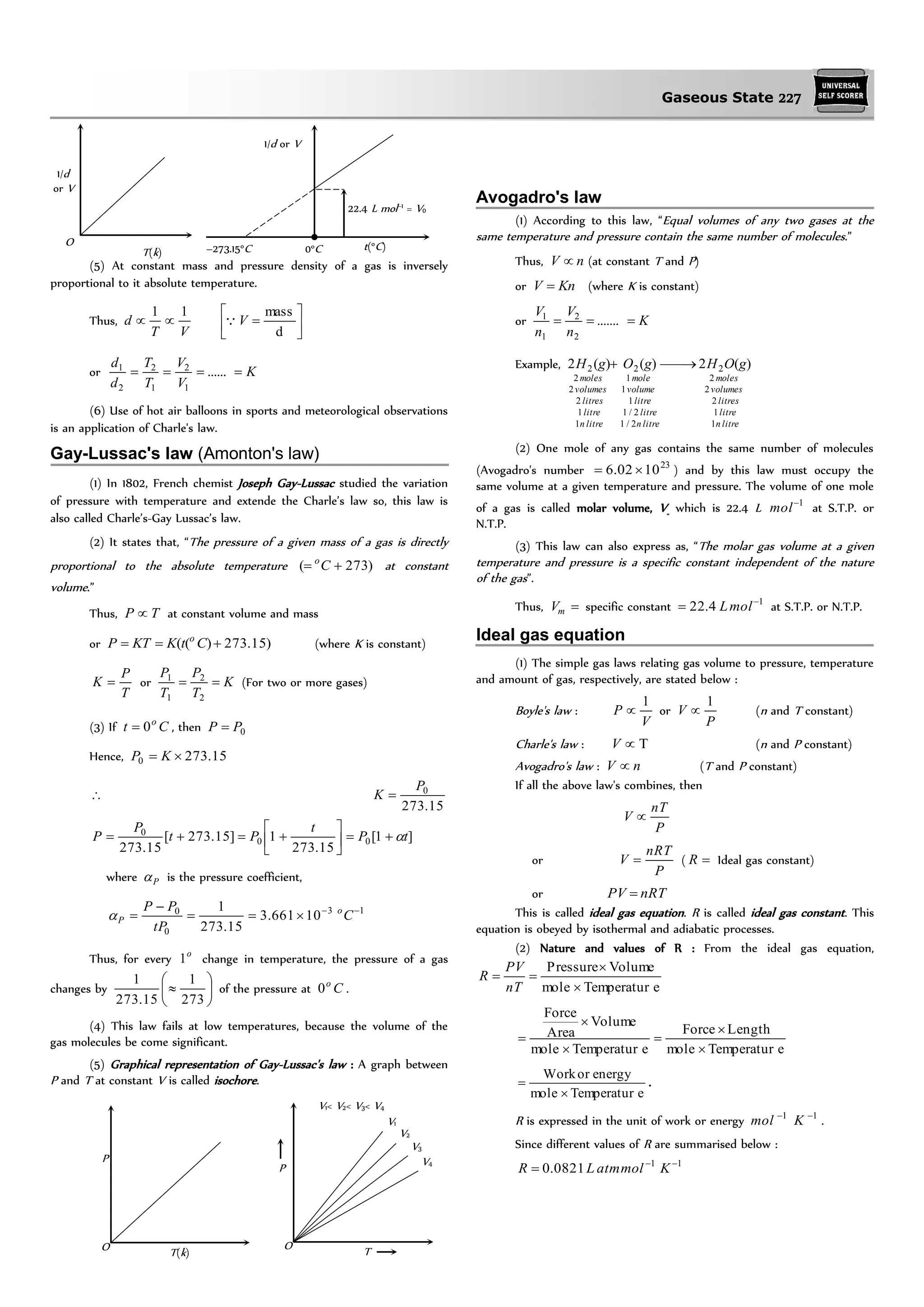 gaseous state - theory | PDF