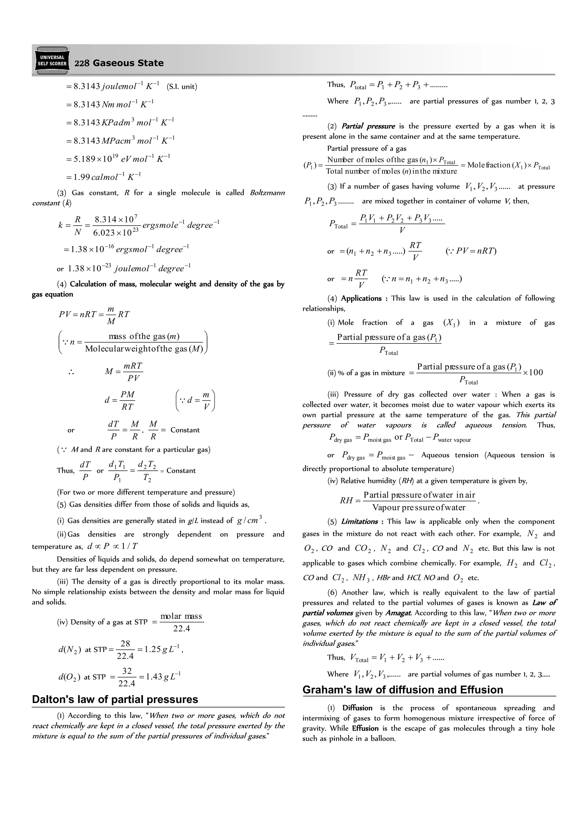 gaseous state - theory | PDF