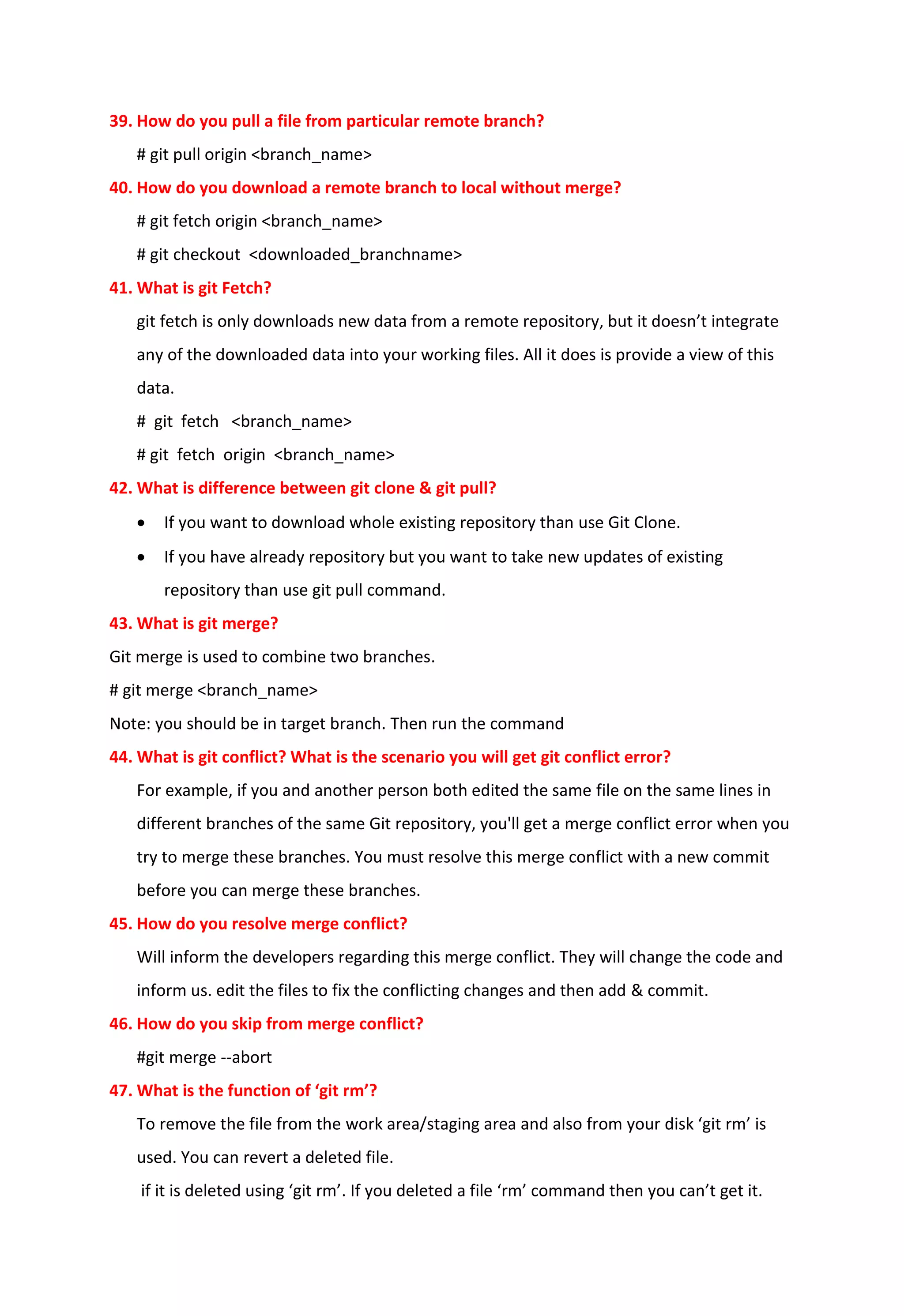 01 Git Interview Questions And Answers Pdf