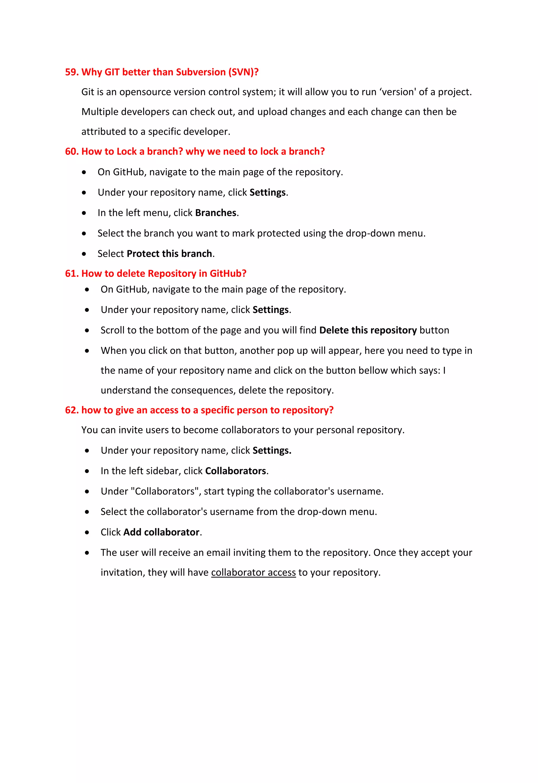 01 git interview questions & answers | PDF