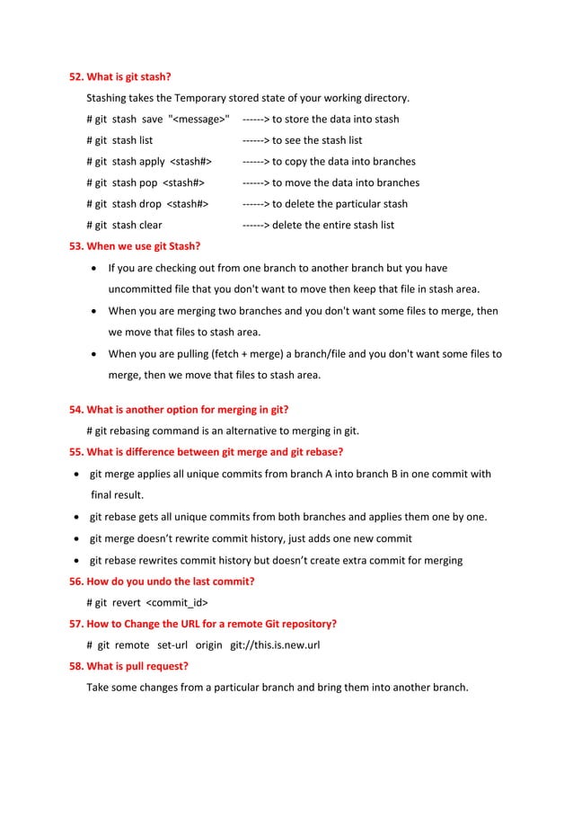 01 Git Interview Questions And Answers Pdf