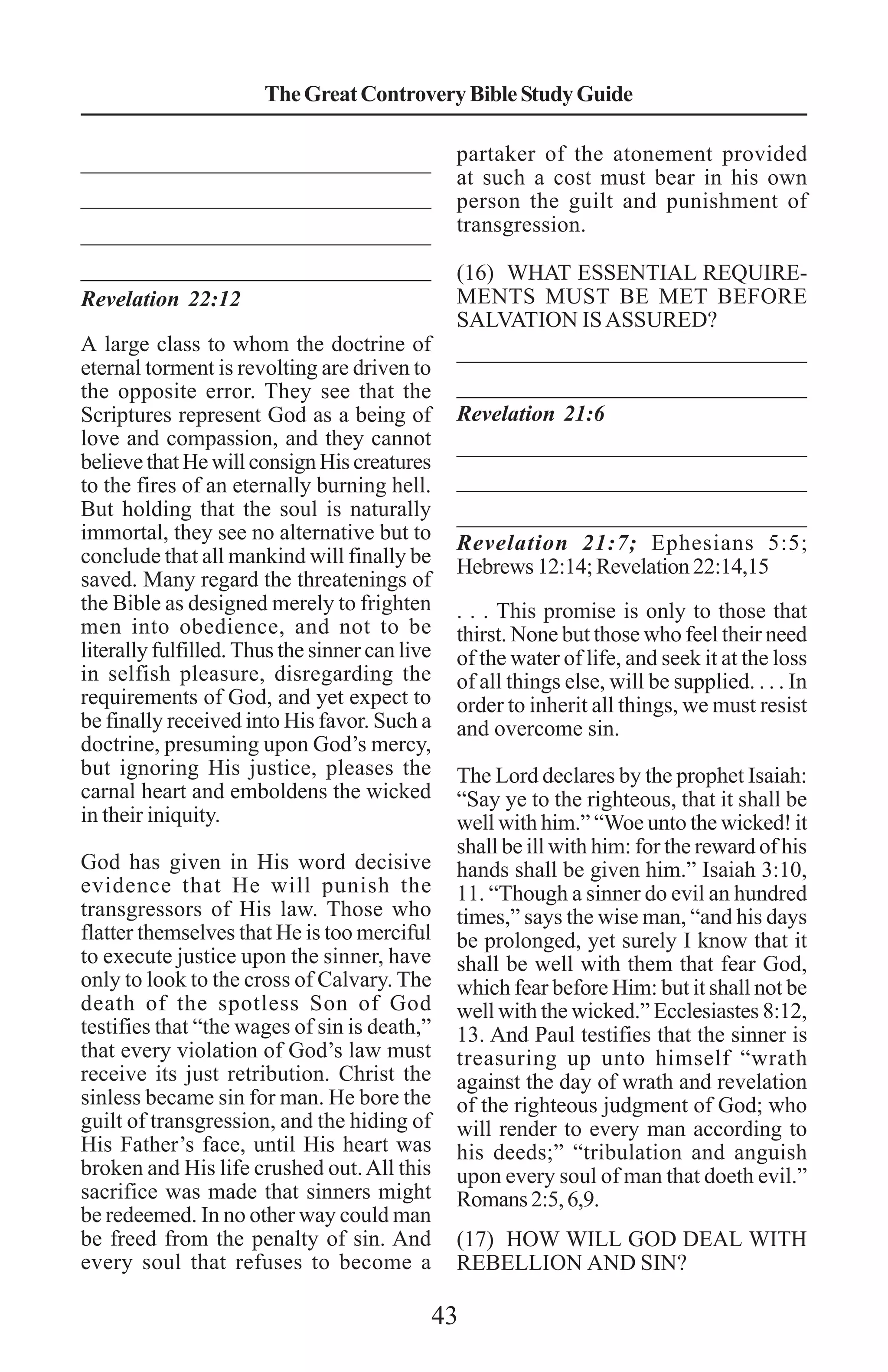 01 great controversy bible study guide.pdf | Christianity | Religion ...