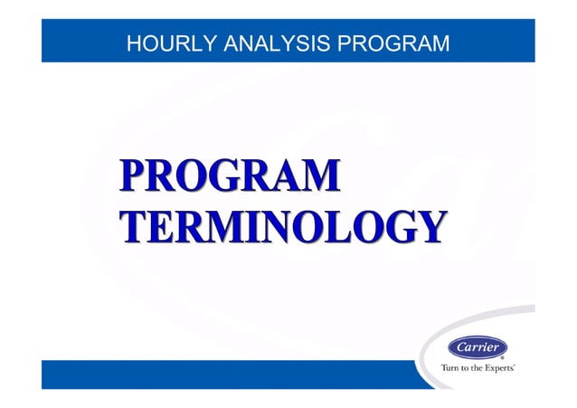 01 hap4 4-space - Hourly Analysis Program - Carrier | PDF | Computer Software and Applications ...