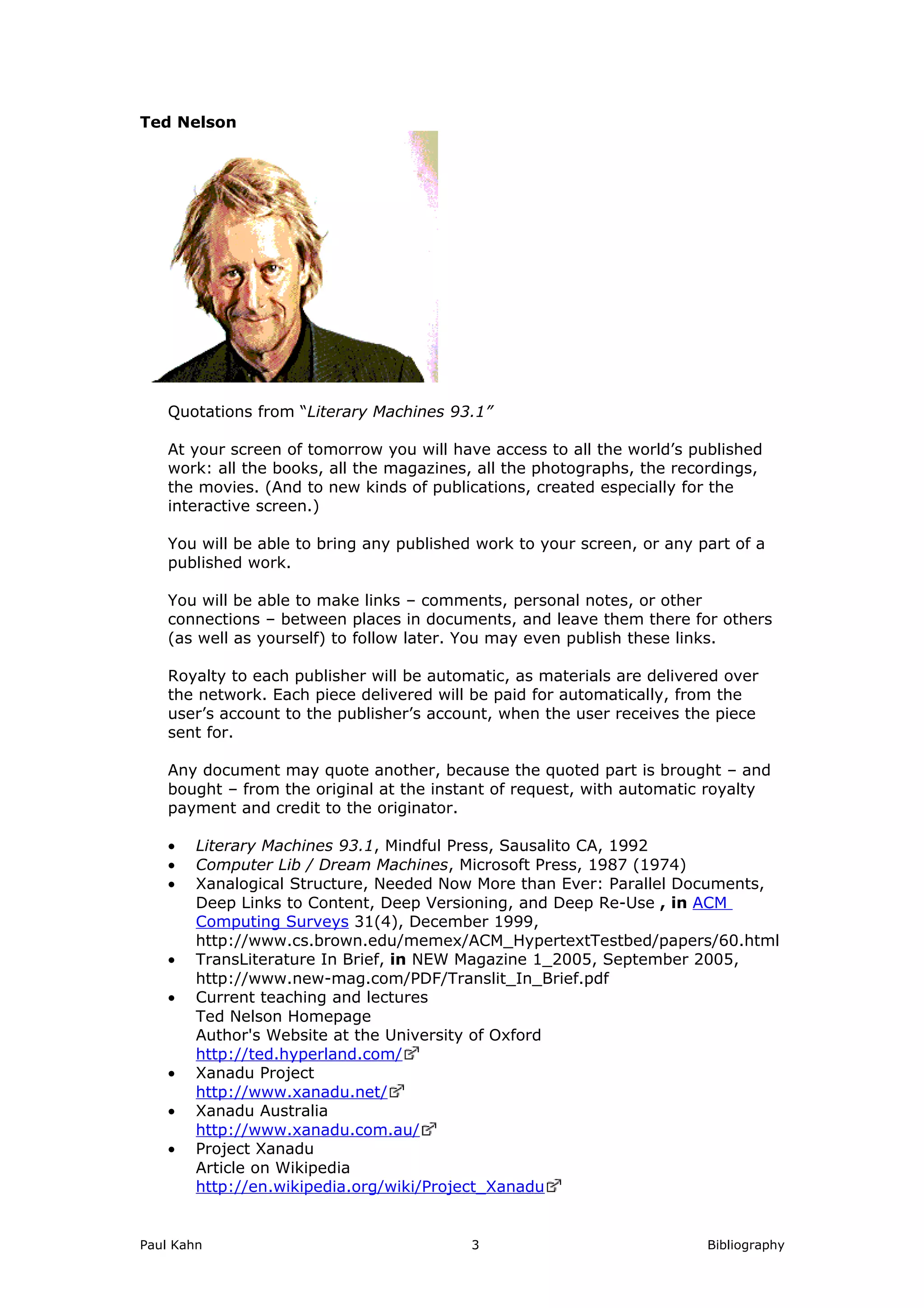 01 History Of Hypertext+Bibliography 2010 | DOC