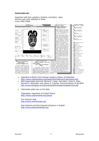 01 History Of Hypertext+Bibliography 2010 | DOC