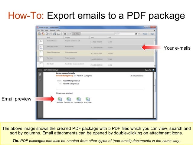 How to create a PDF package