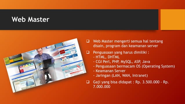 01 Pengenalan Web & Jenis Profesi Di bidang Web | PPT