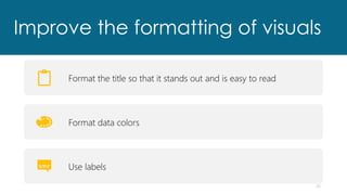 Improve the visual appeal of your Power BI reports - Tips and Best ...