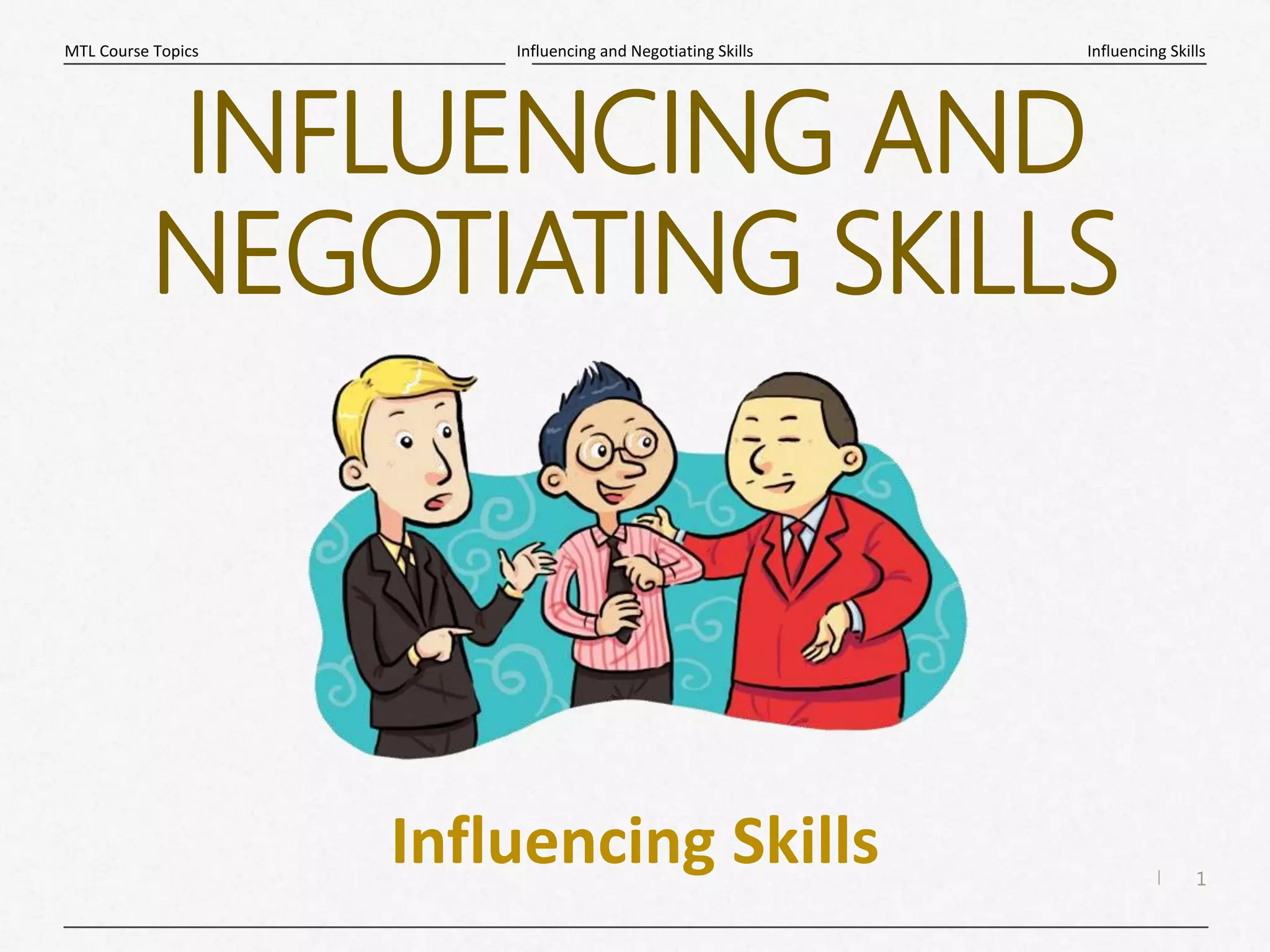 Influencing Skills | PPTX