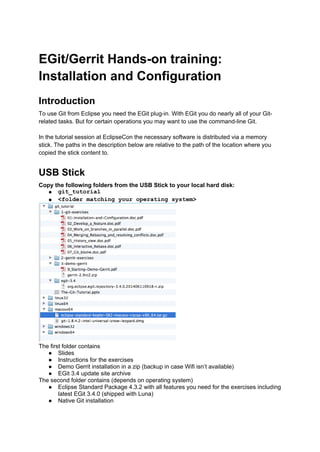 Git Tutorial EclipseCon France 2014 - Git Exercise 01 - installation and configuration | PDF ...