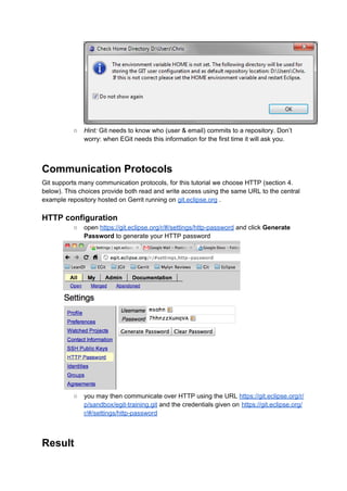 Git Tutorial EclipseCon France 2014 - Git Exercise 01 - installation and configuration | PDF ...