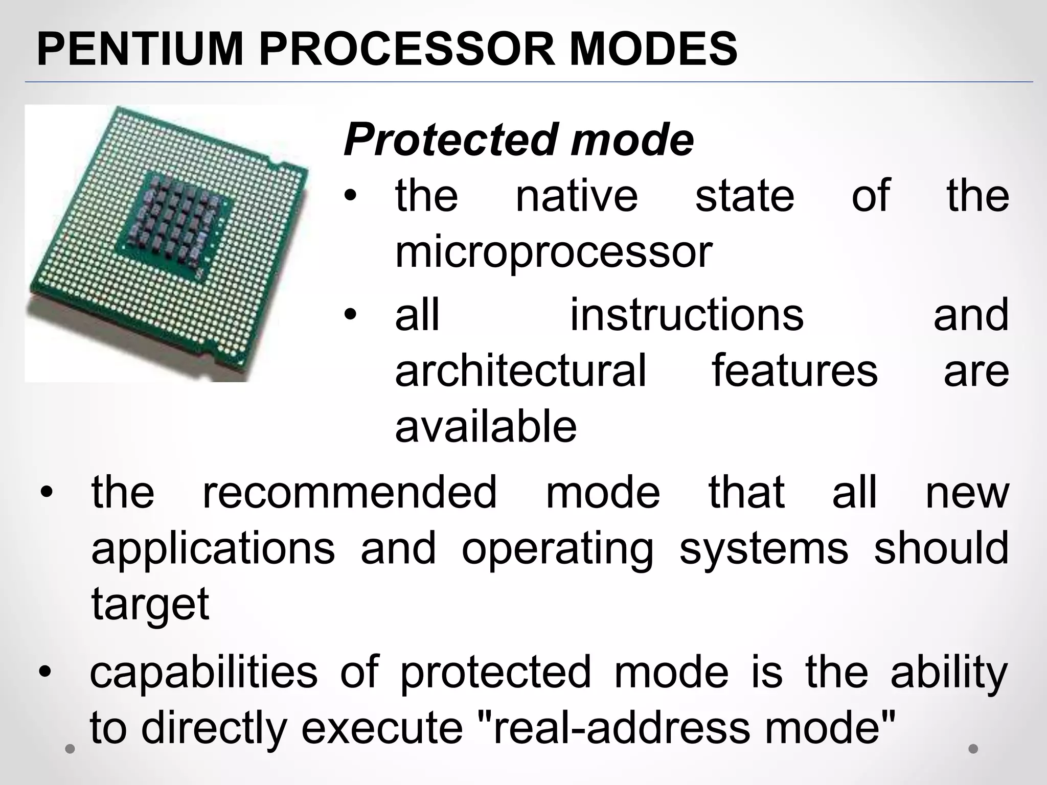 Microprocessor - Intel Pentium Series | PPTX