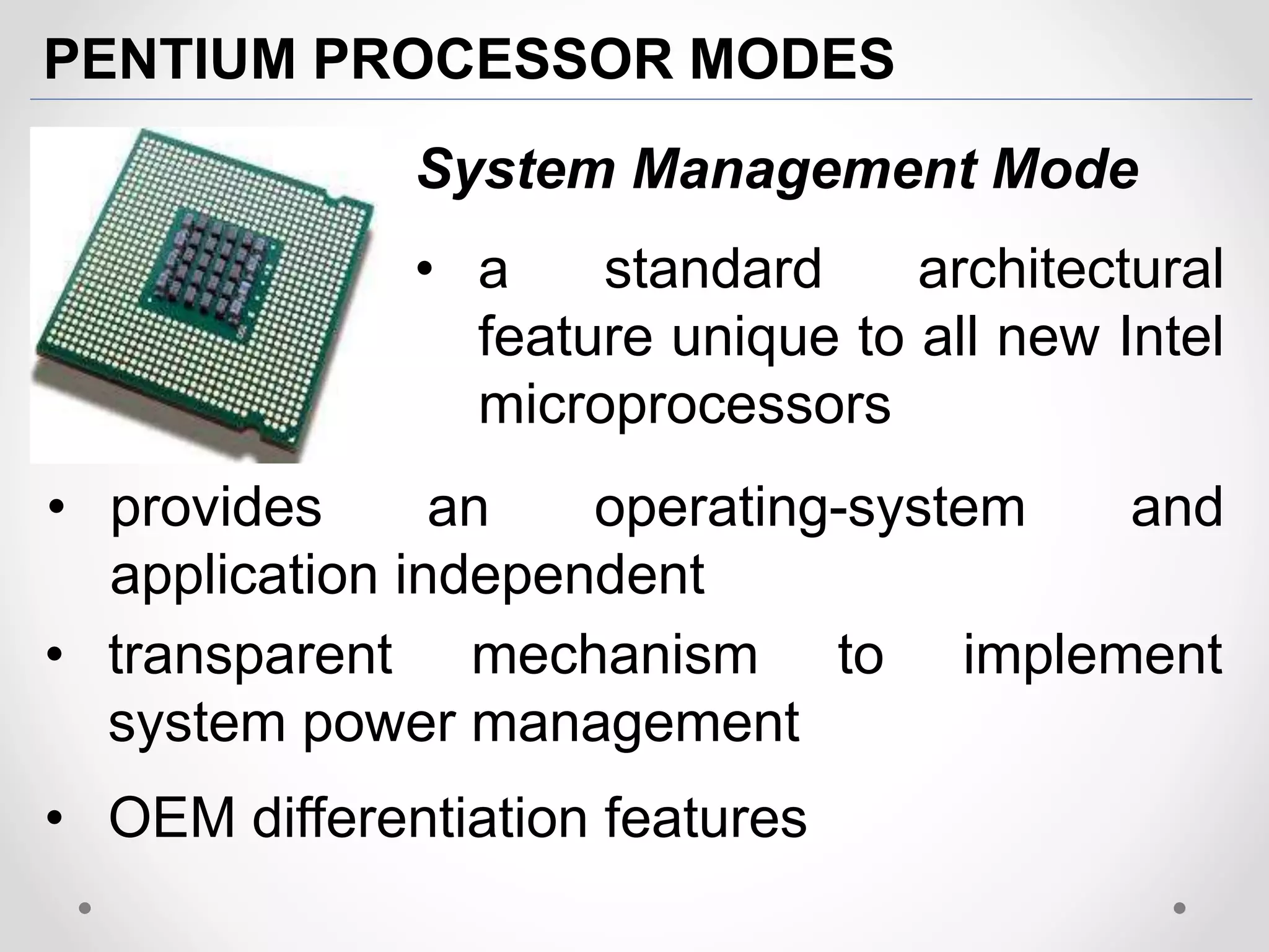 Microprocessor - Intel Pentium Series | PPTX