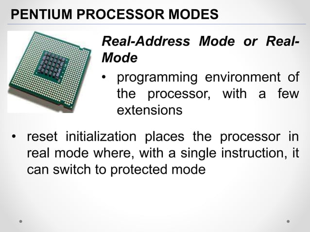 Microprocessor - Intel Pentium Series | PPTX