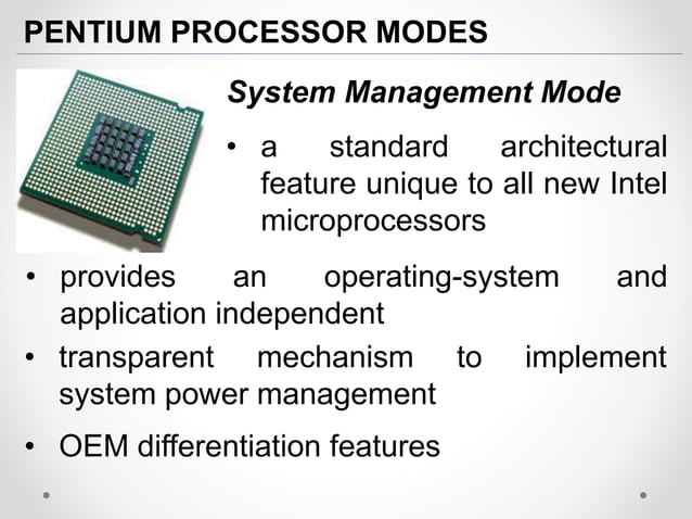 Microprocessor - Intel Pentium Series | PPTX