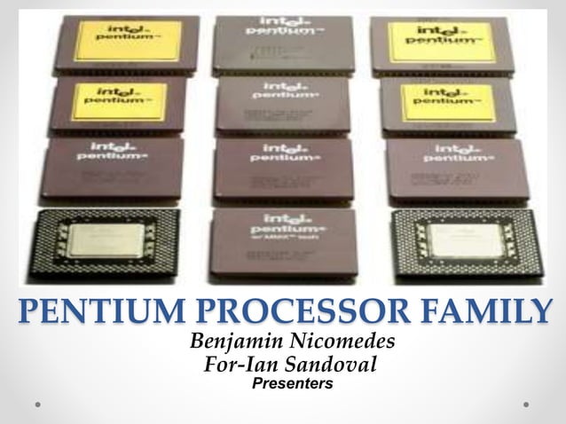 Microprocessor - Intel Pentium Series | PPT