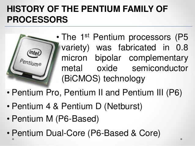 Microprocessor - Intel Pentium Series