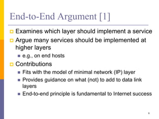 Internet Architecture and Design Philosophy | PPT