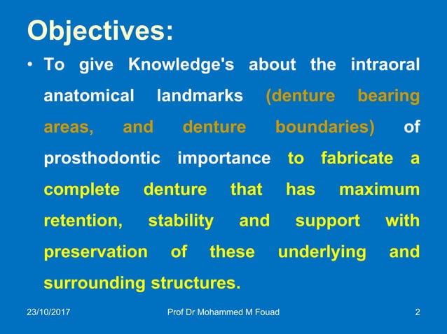 Intraoral Anatomical Landmarks | PDF | Dental Health | Diseases and ...