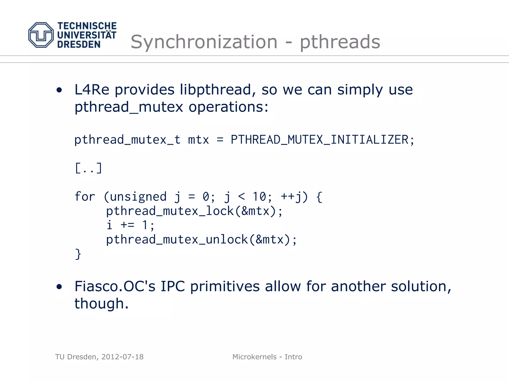 Introduction to Microkernels | PDF | Operating Systems | Computer Software and Applications