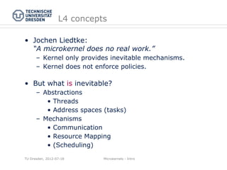 Introduction to Microkernels | PDF | Operating Systems | Computer Software and Applications