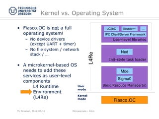 Introduction to Microkernels | PDF | Operating Systems | Computer Software and Applications