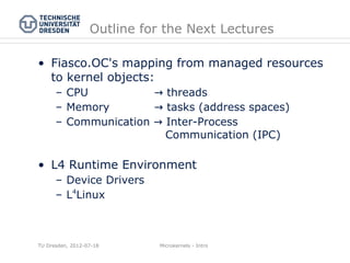 Introduction to Microkernels | PDF | Operating Systems | Computer Software and Applications