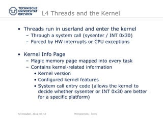 Introduction to Microkernels | PDF | Operating Systems | Computer Software and Applications