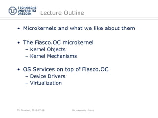 Introduction to Microkernels | PDF | Operating Systems | Computer Software and Applications