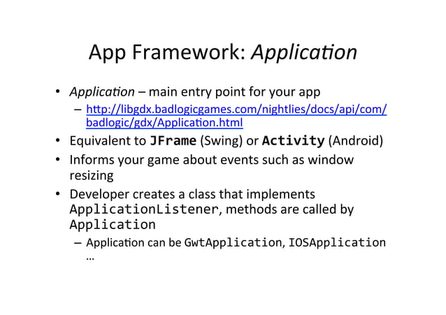 Intro to Building Android Games using libGDX | PPT