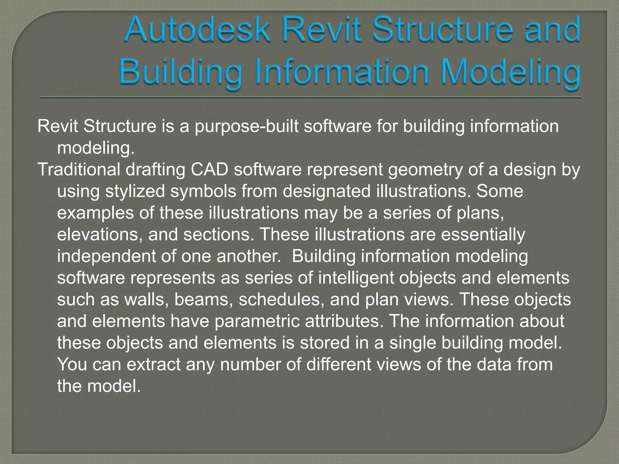 Revit Structure Training | PPTX