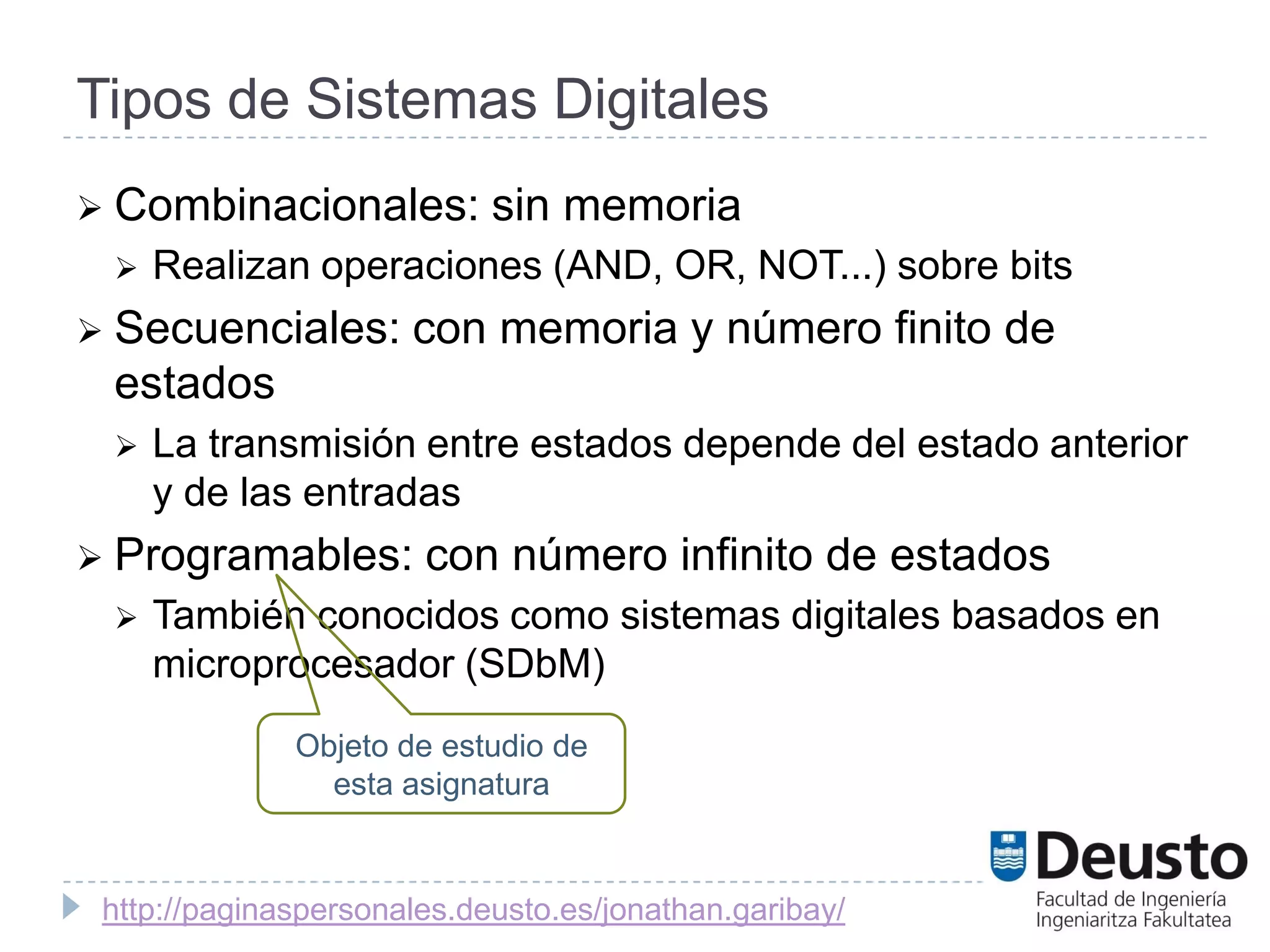 01.Introducción a los sistemas electrónicos digitales | PPT | Descarga ...
