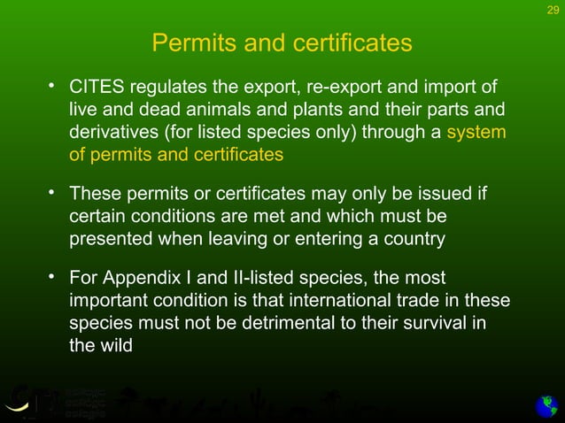 Introduction to CITES | PPT | Pets