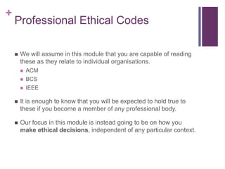 ETHICS01 - Introduction to Computer Ethics | PPT