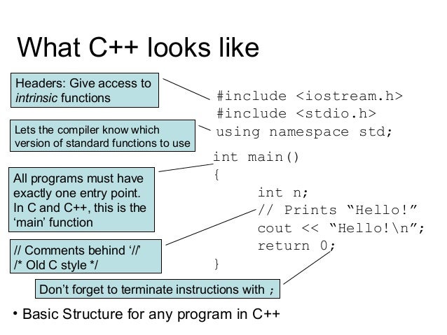 01 Introduction To Cpp
