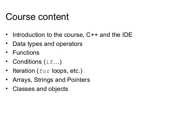 01 Introduction To Cpp