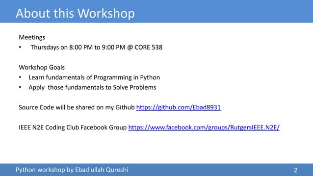 01 Introduction to Python | PPT