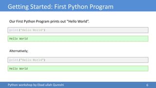 01 Introduction to Python | PPT