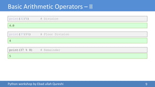 01 Introduction to Python | PPT