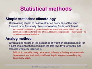 01 introduction TO METEROLOGY AND WEATHER FORECASTING | PPT