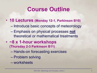 01 introduction TO METEROLOGY AND WEATHER FORECASTING | PPT