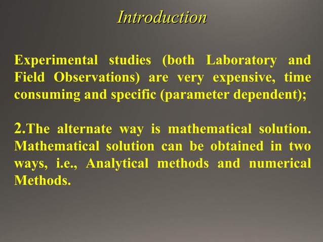 introduction to Numerical Analysis | PPT | Physics | Science