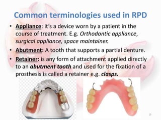 01- INTRODUCTION AND CLASSIFICATION PARTIAL DENTURE.pptx