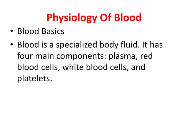 introduction of blood.3rd semester. | PPTX