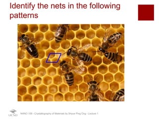 UCSD NANO106 - 01 - Introduction to Crystallography | PDF